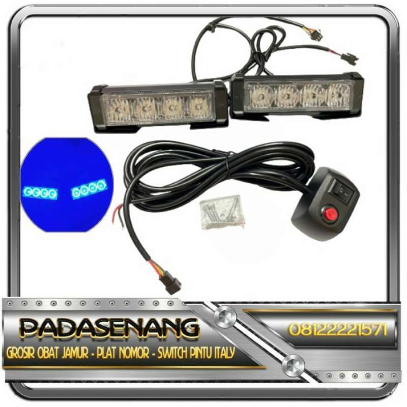 Jual Lampu LED Strobo Polisi/Strobo Set/Strobo 4 Titik/Strobo Motor ...