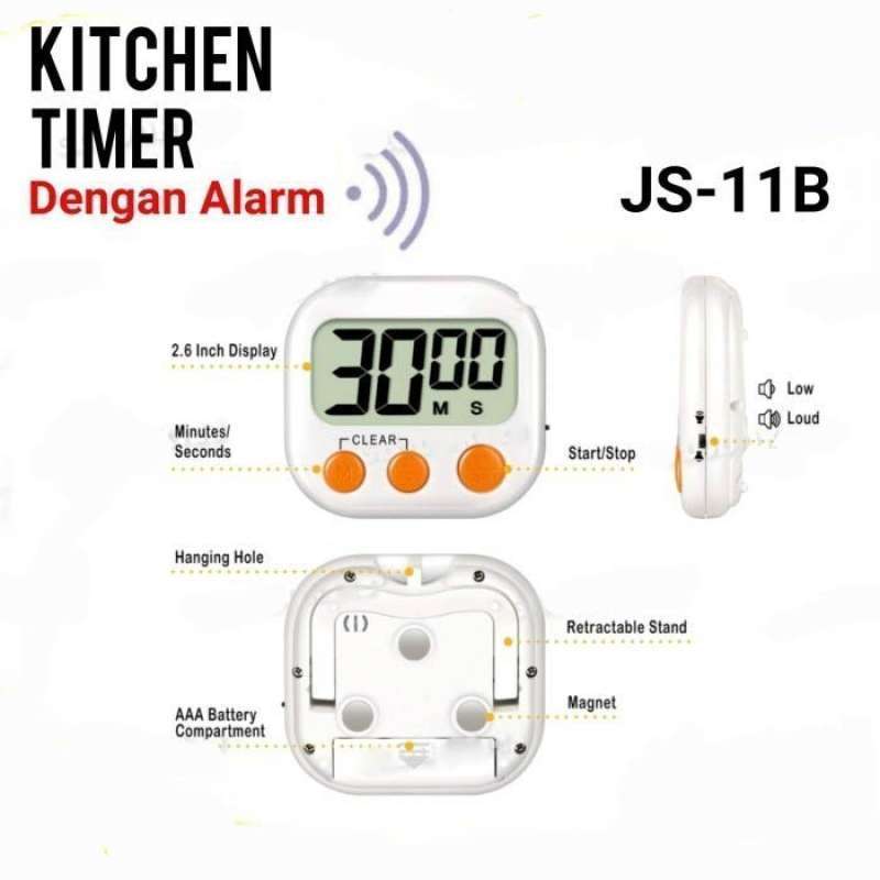 Promo Timer Masak Digital Alarm Dapur Masak Clock Stopwatch Kitchen ...