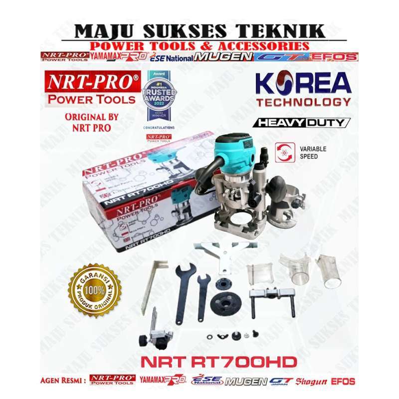 Jual Nrt-pro Rt 700 Hd Mesin Profil 6mm Kayu 2 In 1 Router 6 Mm Wood ...