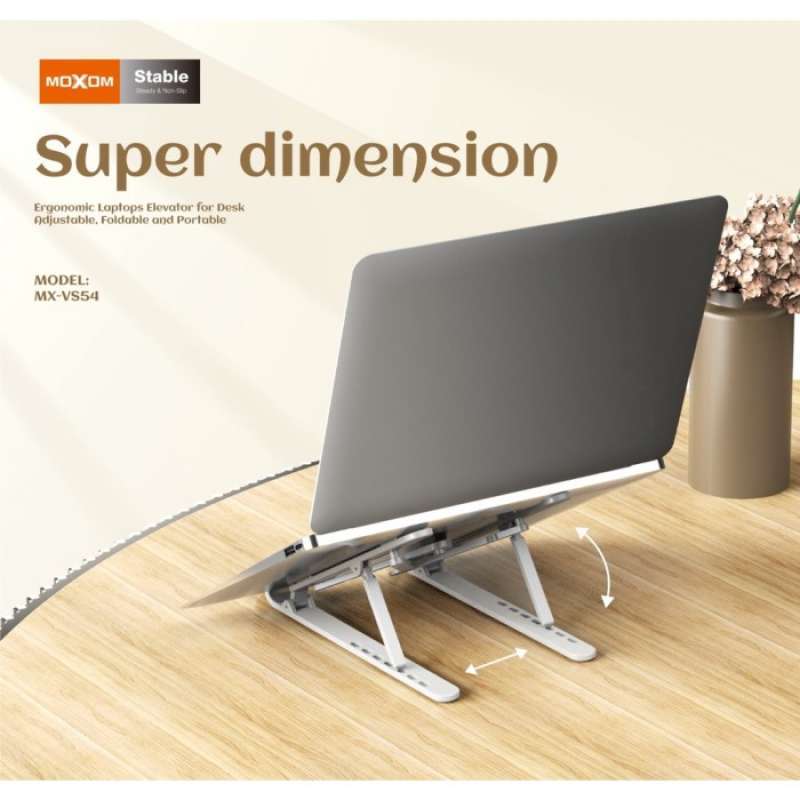 Promo Moxom Alas Laptop Stand Adjustable Foldable Portable Ergonomic Mx ...