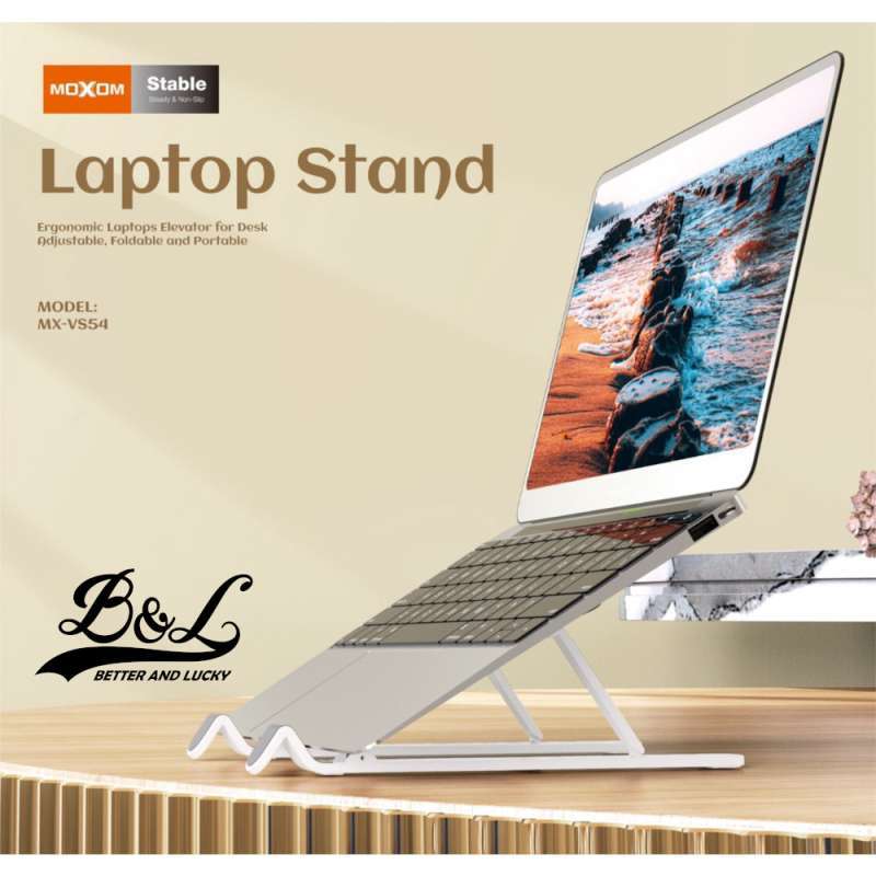 Promo Moxom Alas Laptop Stand Adjustable Foldable Portable Ergonomic Mx ...