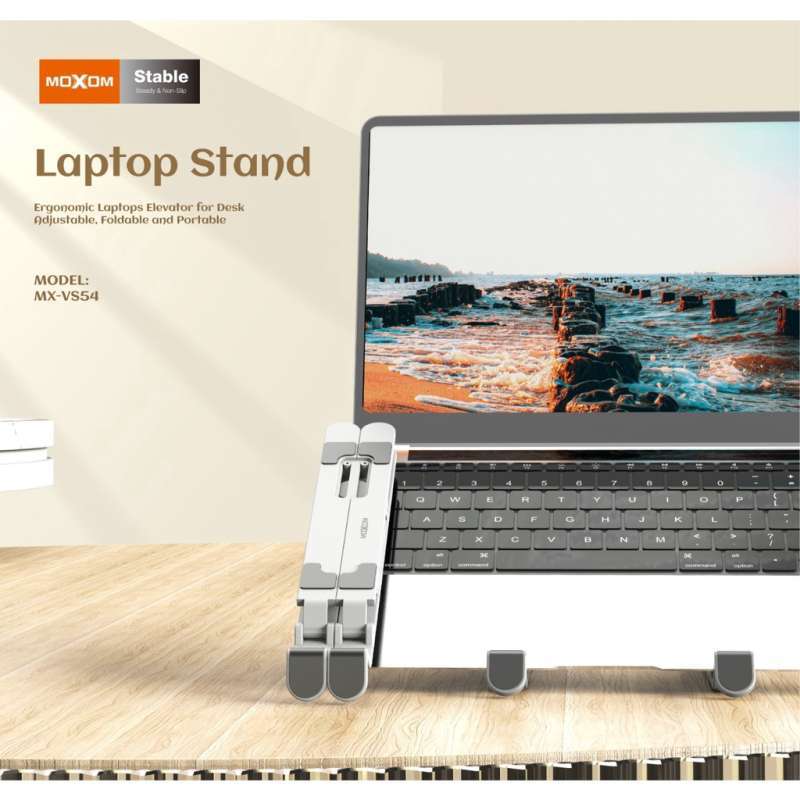 Promo Moxom Alas Laptop Stand Adjustable Foldable Portable Ergonomic Mx ...