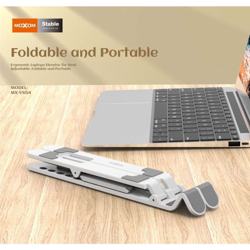 Promo Moxom Alas Laptop Stand Adjustable Foldable Portable Ergonomic Mx ...