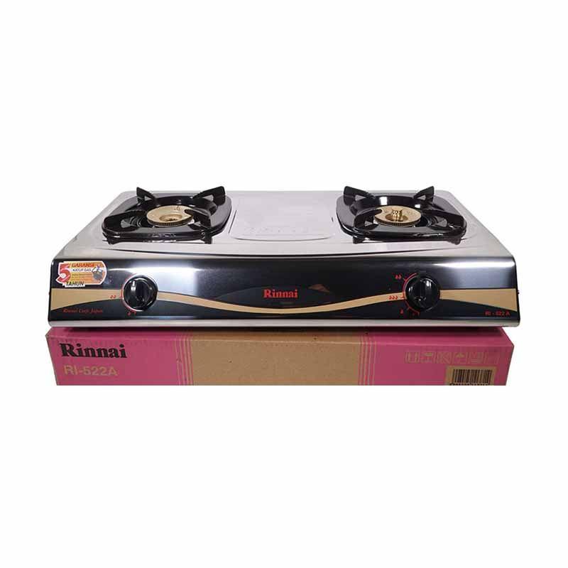 Promo Rinnai RI-522A Gas Cooker Kompor [2 Tungku] - Silver Diskon 8% di ...