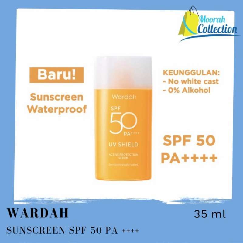 Jual Wardah UV Shield Active Protection Serum SPF 50 PA ++++ Sunscreen 35ml di Seller Alfa Happy ...