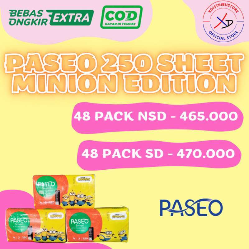Promo Paseo Tissue 250 Sheet - 2 Ply (1 Dus @ 48 Pcs) Diskon 33% di ...