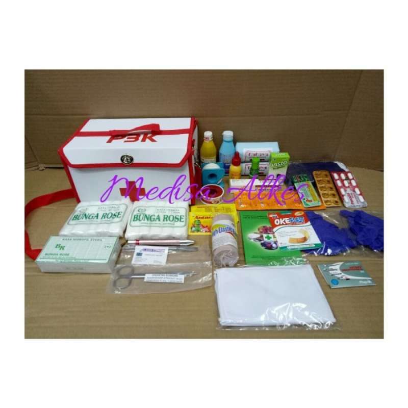 Jual paket p3k super komplit / p3k mobil + isi lengkap / obat p3k ...