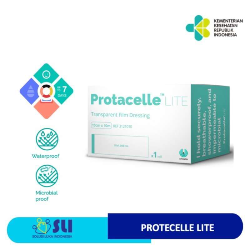 Jual Protacelle Lite 10cm X 5m Transparant Film Balutan Luka Plester Di ...