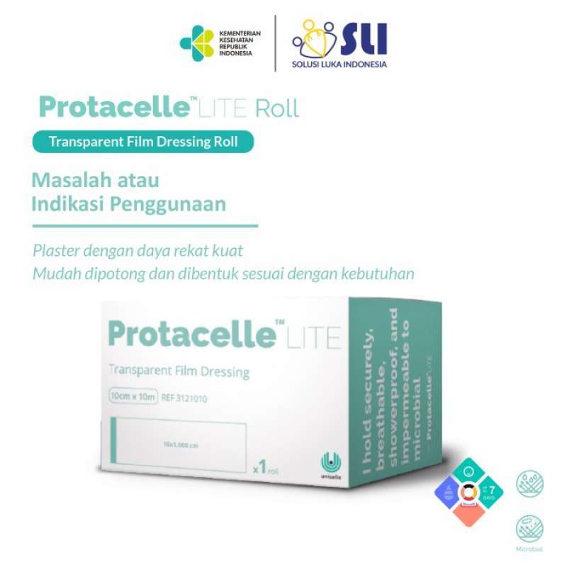 Jual Protacelle Lite 10cm X 5m Transparant Film Balutan Luka Plester Di ...