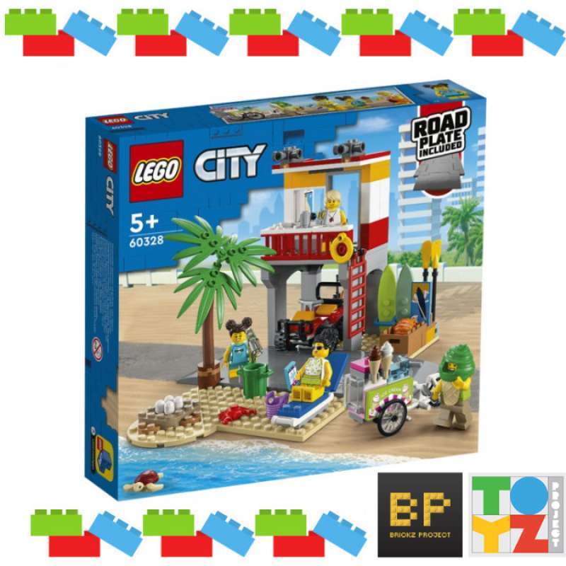 Promo Lego 60328 CITY Beach Lifeguard Station Diskon 47% di Seller ...