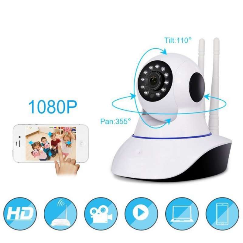 Jual CAMERA CCTV IP Camera CCTV HD 720P Wireless 1,3MP Dual Antena ...