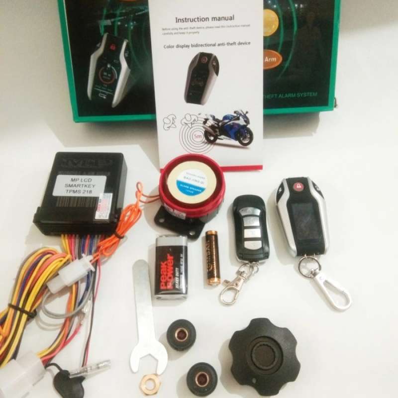 Jual Alarm Motor Mp Smartkey Terbaru Type 218 Layar Lcd Di Seller Toko ...