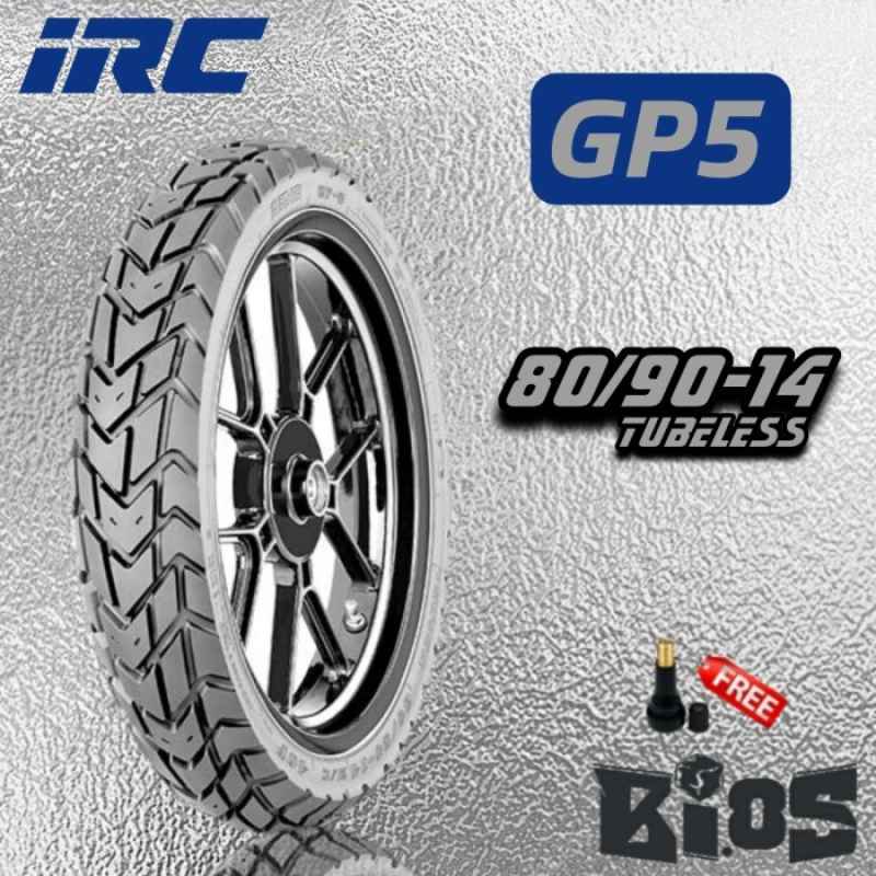 Promo IRC GP5 80/90-14 RING 14 BAN MOTOR MATIC TUBELESS DUAL PURPOSE ...