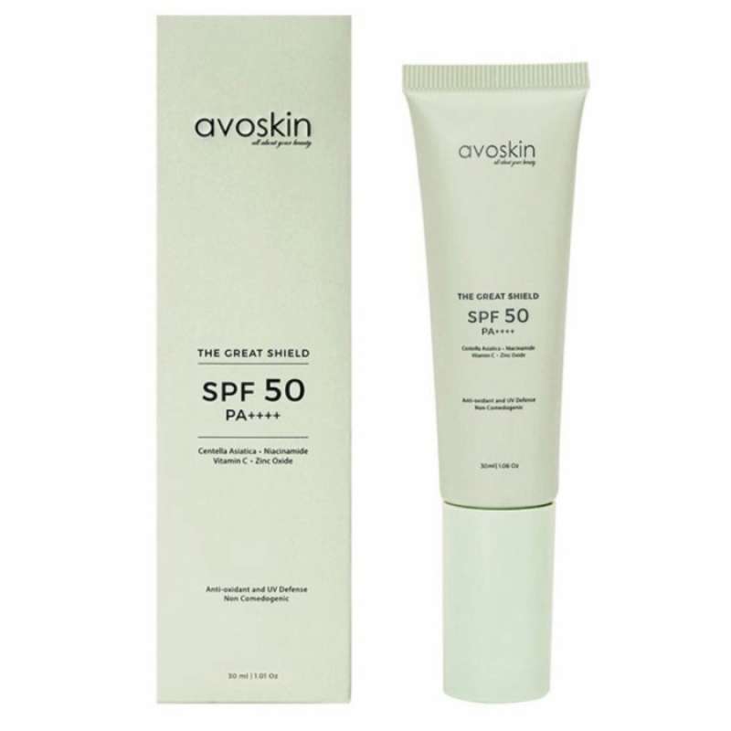 Promo AVOSKIN The Great Shield Sunscreen SPF 50 PA ++++ Green 5 ML ...
