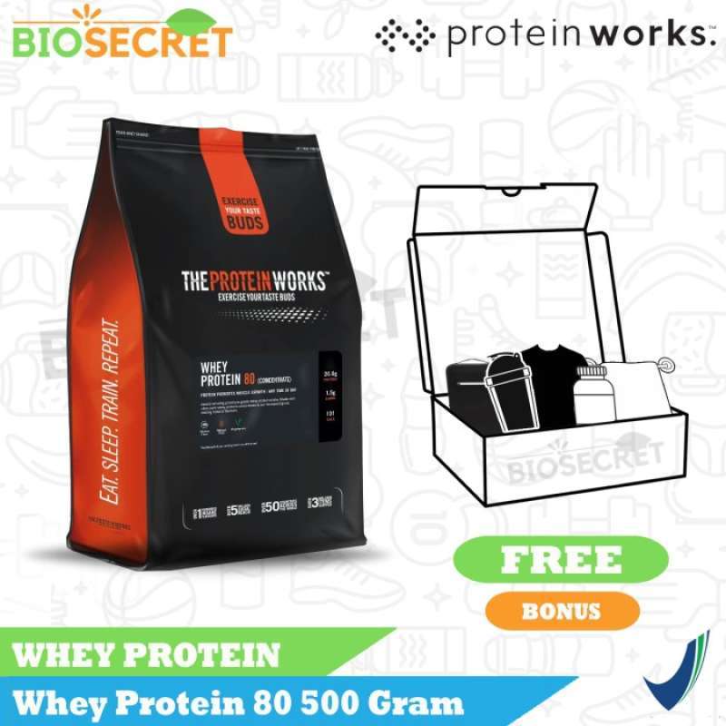 Promo The Protein Works Whey Protein 80 Concentrate 500 gram Diskon 24% ...