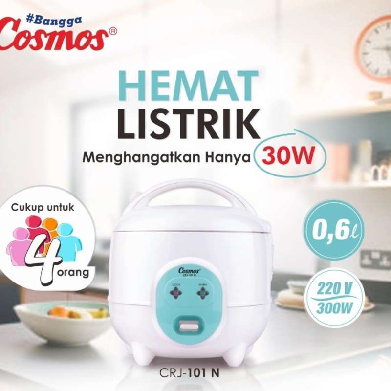 Jual Cosmos Crj-101 N Magic Com Non Stik Rice Cooker 0.6l Penanak Nasi ...