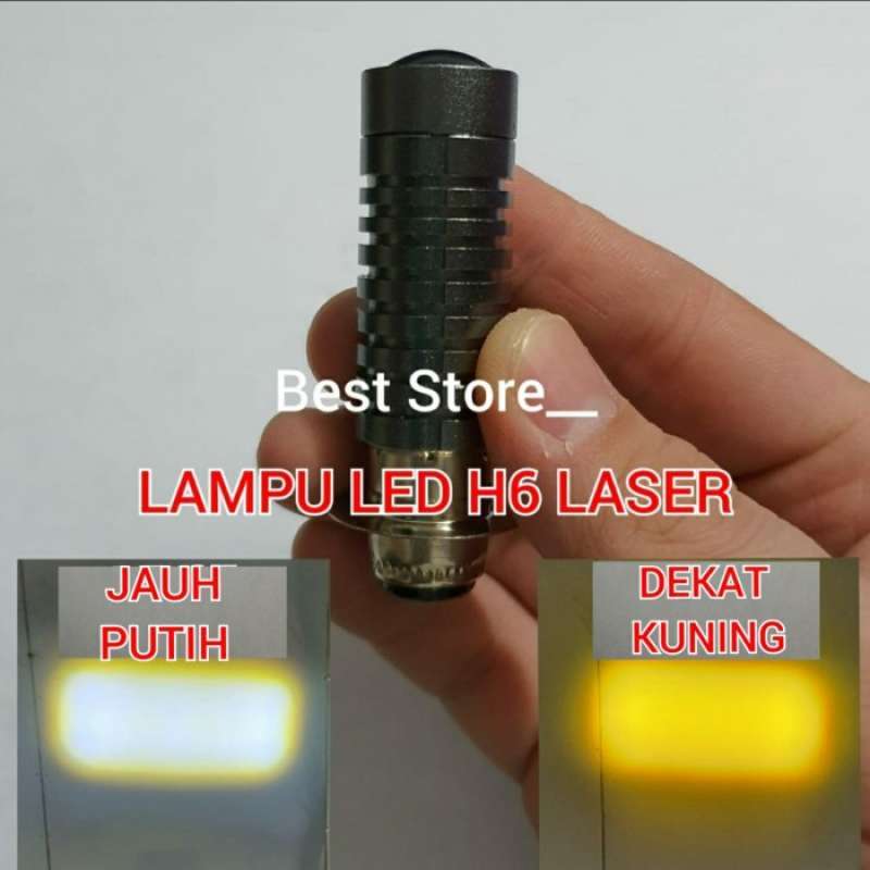 Promo LAMPU LED BOHLAM H6 LASER HI LOO BEAM DUA WARNA Diskon 15% di ...