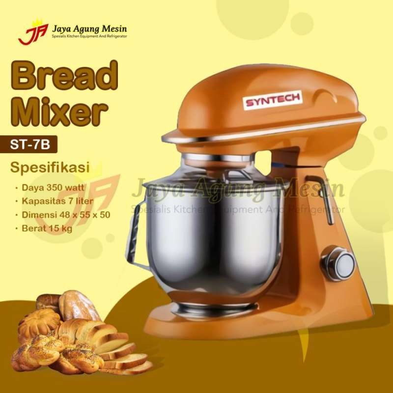 Jual Mixer Roti Syntech ST-7B 7 Liter / Mixer Roti Taiwan di Seller ...