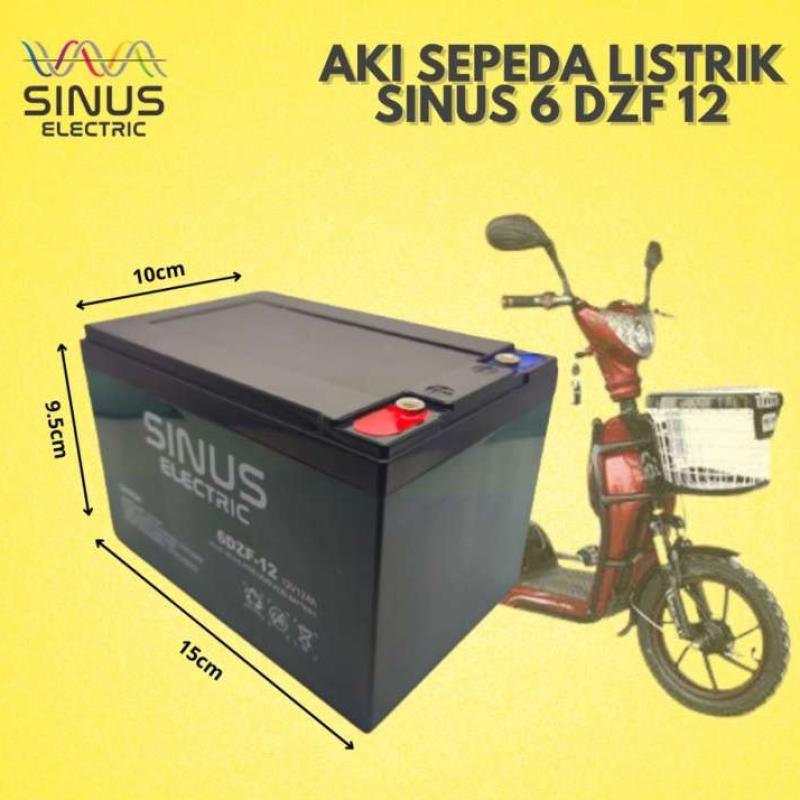 Jual Aki Baterai Sepeda Listrik 6 Dzf 12 Aki 12v 12ah Sinus Di Seller ...