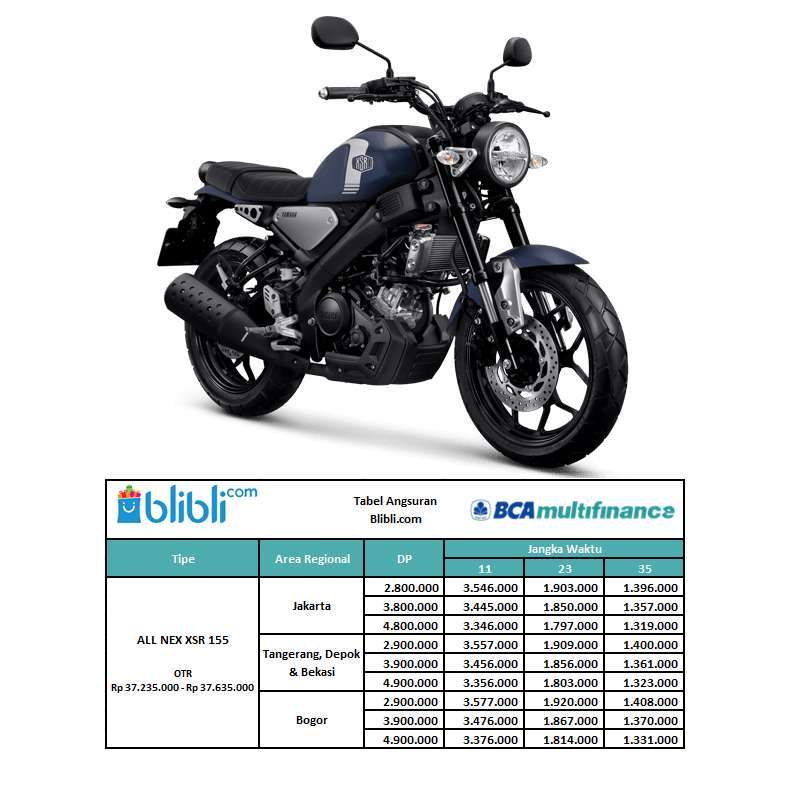 Jual [DP] - Program Karyawan Yamaha All New XSR 155 Sepeda Motor [OTR ...