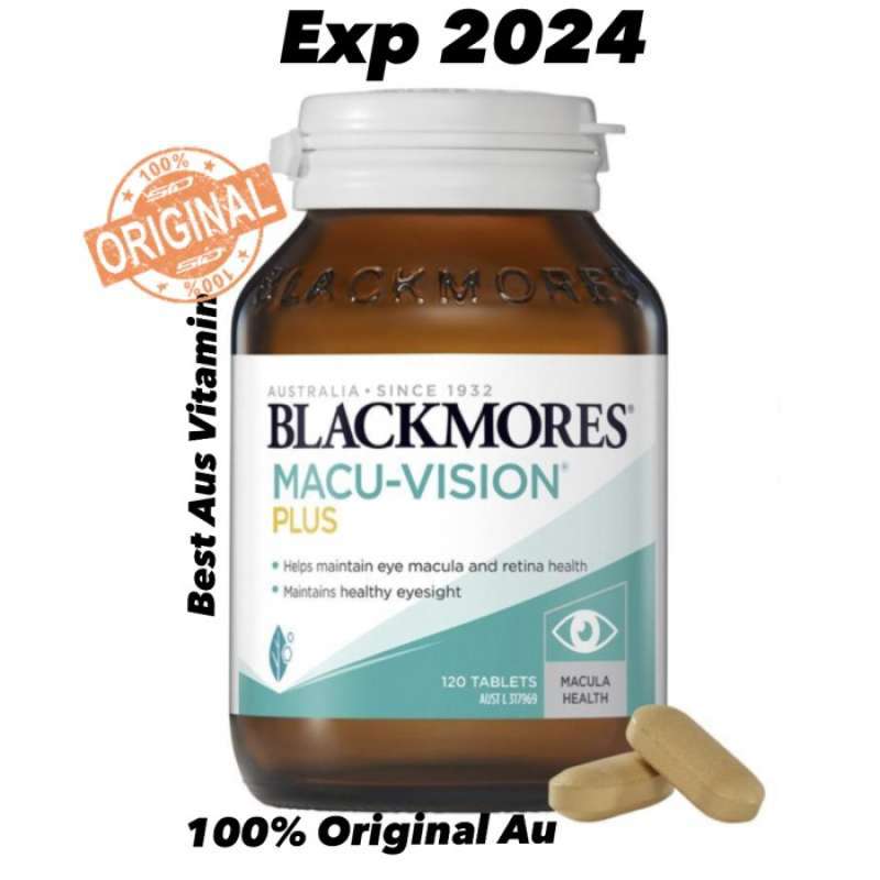 Jual Blackmores Macu Vision Plus isi 120 Tablets Original Aus Vitamin ...