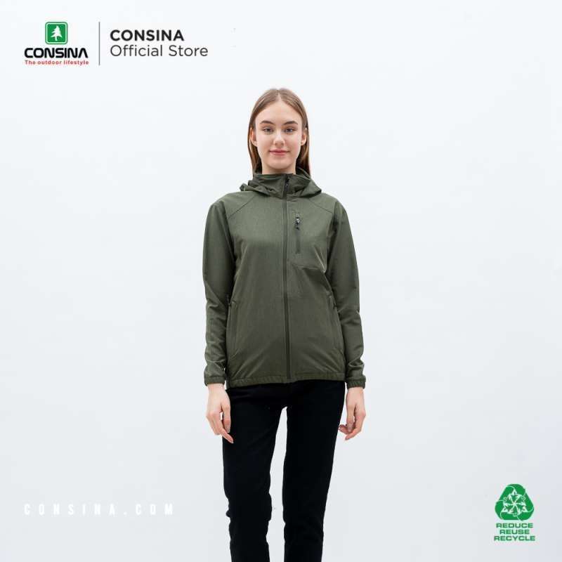 Promo Consina New Port Jaket Harian Ringan - Dark Green M Diskon 10% di ...