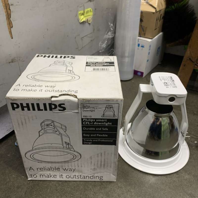 Jual Kap Downlight Philips Fbs115 5inch Fitting E27 Putih Di Seller ...