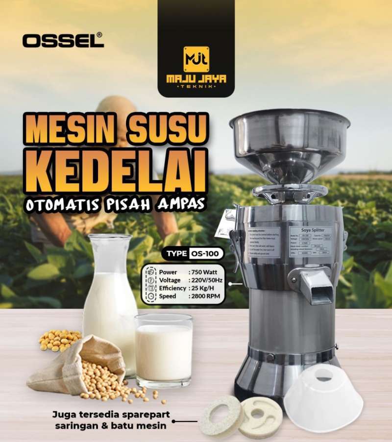 Jual Mesin Susu Kedelai -Pisah Ampas Mesin Susu Kedelai Otomatis OS-100 ...