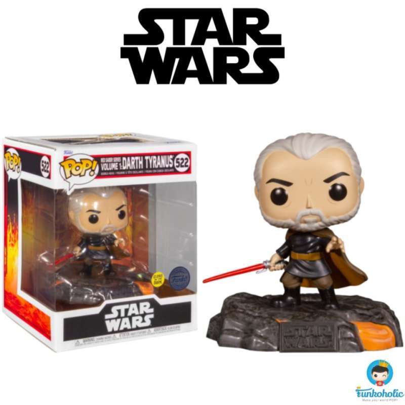 Jual Funko POP! Star Wars Red Saber Series Volume 1 Darth Tyranus Glow ...