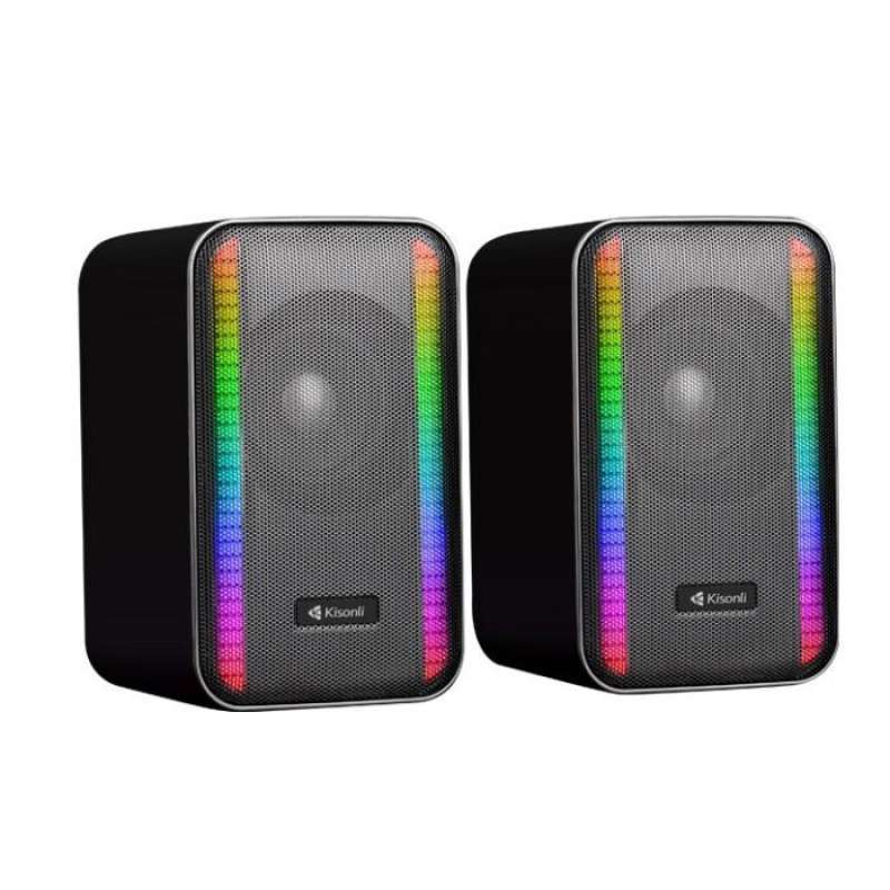Jual KISONLI X22 Speaker Gaming Super Bass Portable RGB Rhyth di Seller ...