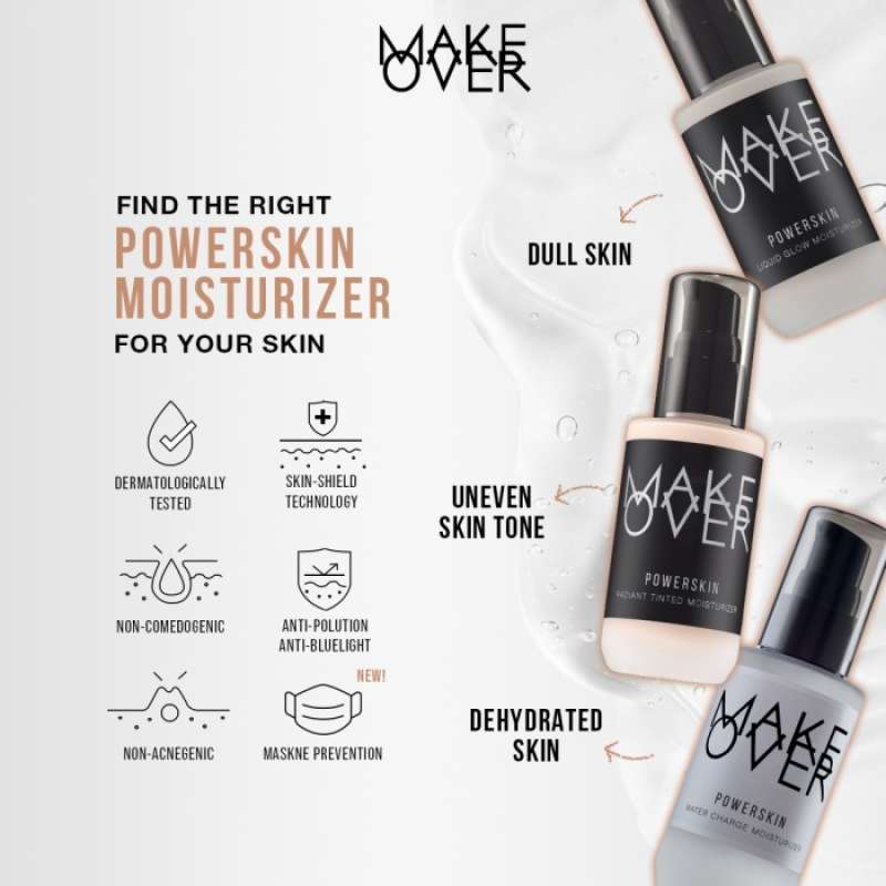 Jual Make Over Powerskin Radiant Tinted Moisturizer 40 Ml - 40 Medium ...