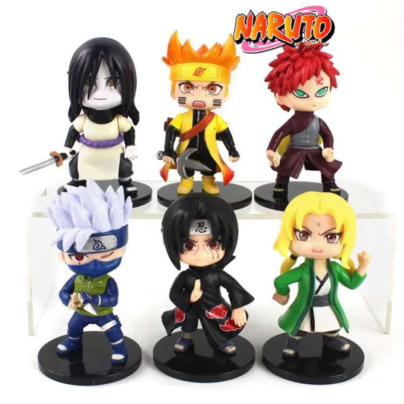 Jual Indo Solution Naruto Gaara Kakashi Itachi Uchiha Topper Cake Set ...