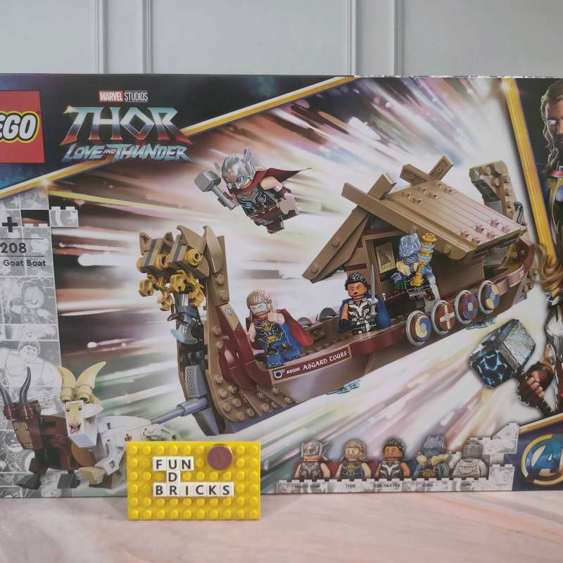 Jual LEGO 76208 SUPER HEROES Thor Love and Thunder: The Goat Boat di ...