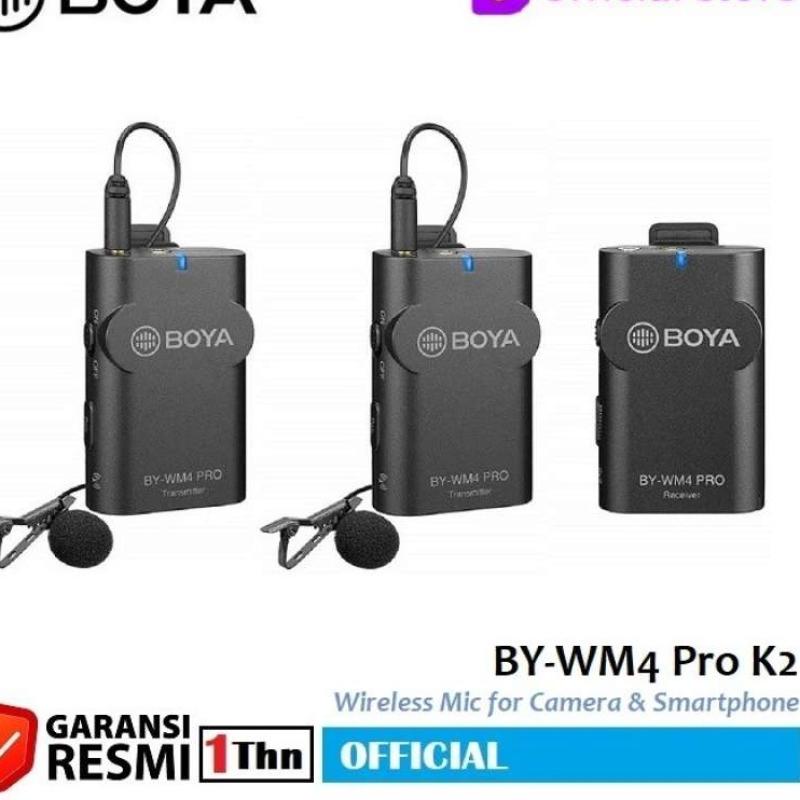 Promo BOYA BY-WM4 Pro K2 Wireless Mic Microphone for Camera & Smartphone Diskon 50% di Seller Dr ...