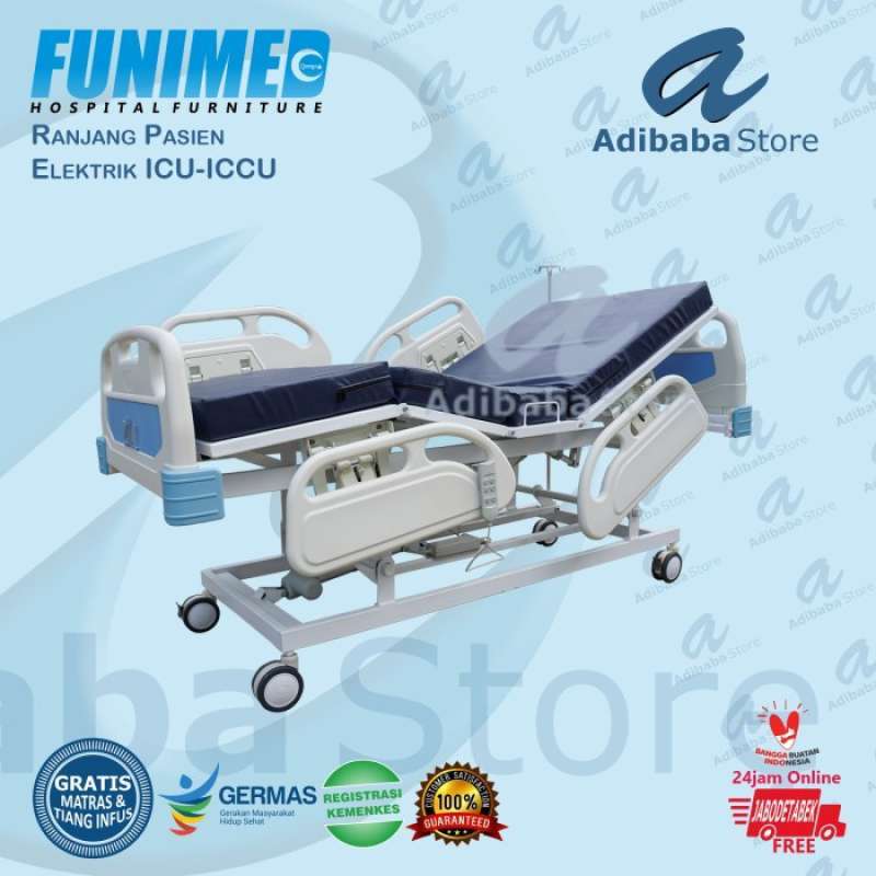 Promo Tempat Tidur Pasien | Ranjang Pasien Elektrik ICU ICCU Hospital Bed Diskon 29% di Seller ...