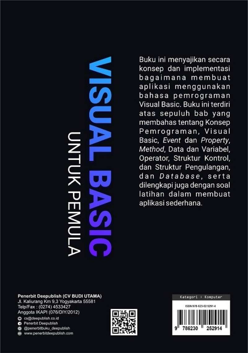 Jual Buku Visual Basic Untuk Pemula - Buku Teknik Di Seller Omviral - Sardonoharjo, Kab. Sleman ...