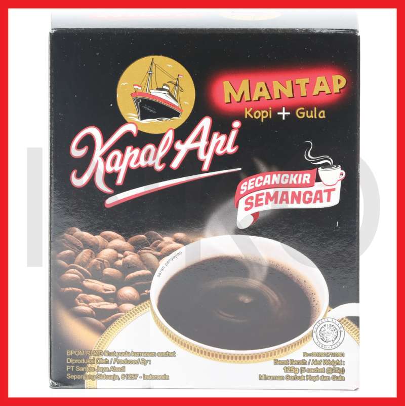 Jual Kapal Api Rasa Mantap Kopi Bubuk Instan [Kemasan Box 5x25 g] di ...
