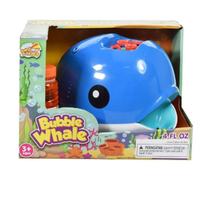 Jual Whale Blower Mainan Balon Gelembung Tiup Anak Baby Rainbow Bubble ...