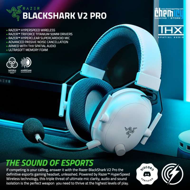 Jual Razer Blackshark V2 Pro White Wireless Gaming Headset Di Seller ...