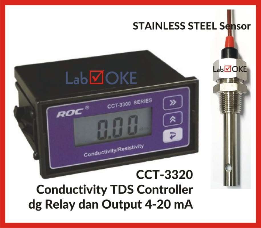 Promo Conductivity TDS Monitor Controller Transmitter CCT-3320 CREATEC ...