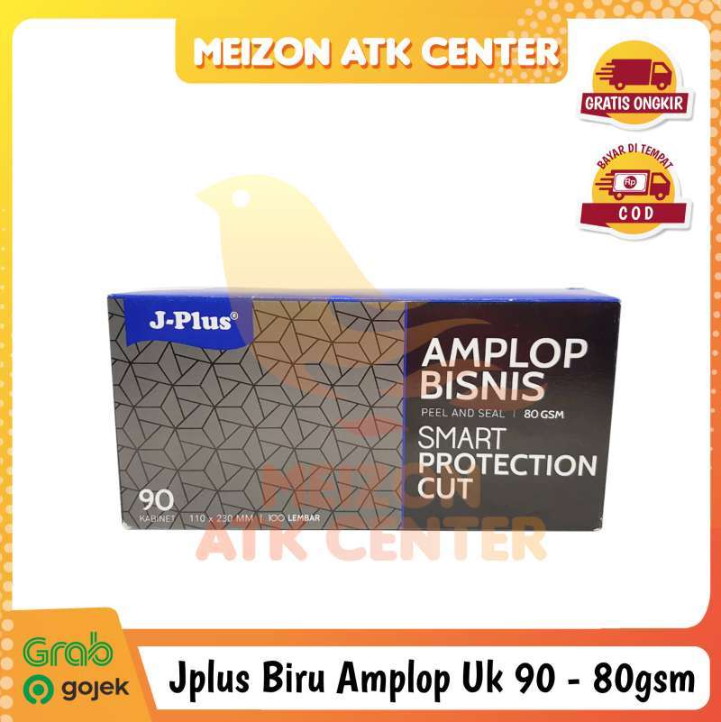Jual JPLUS BIRU Amplop Putih Polos dgn Perekat UK 90 KABINET 80 GSM [ 1 ...