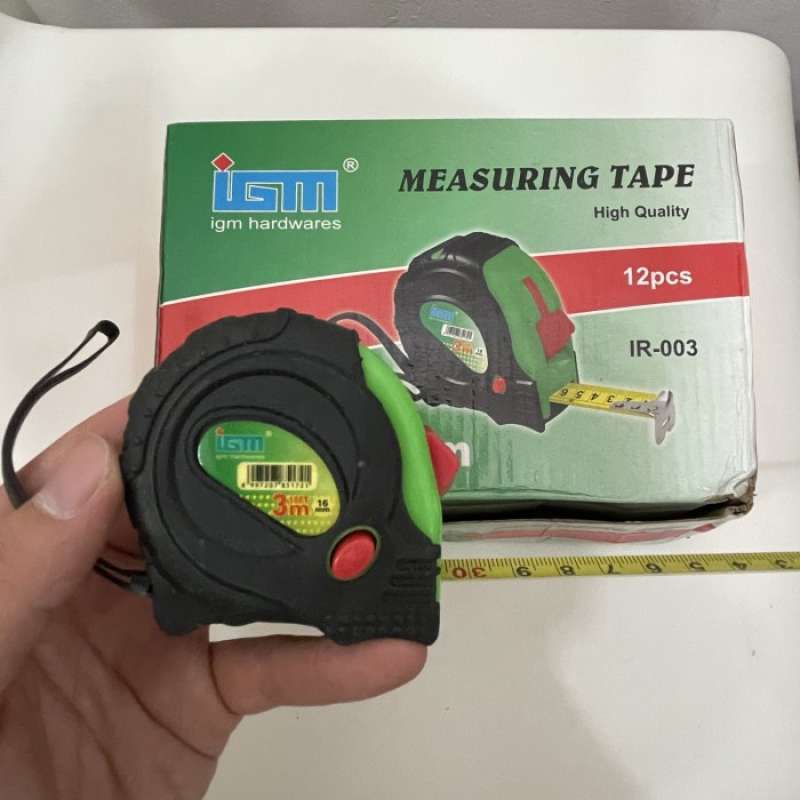 Promo Meteran Karet IGM 3 Meter (3m) / Rol Meter / Meteran /Pengukur ...