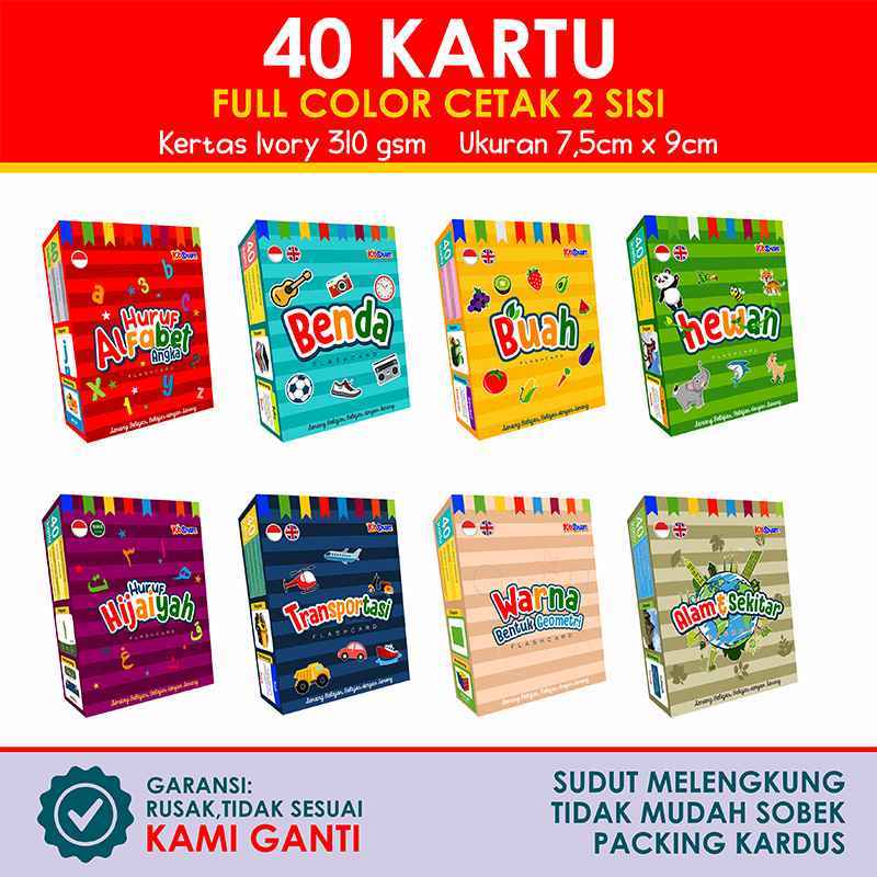 Jual Kidsmart Flashcard Flash Card Kartu Belajar Edukasi Anak Lengkap ...