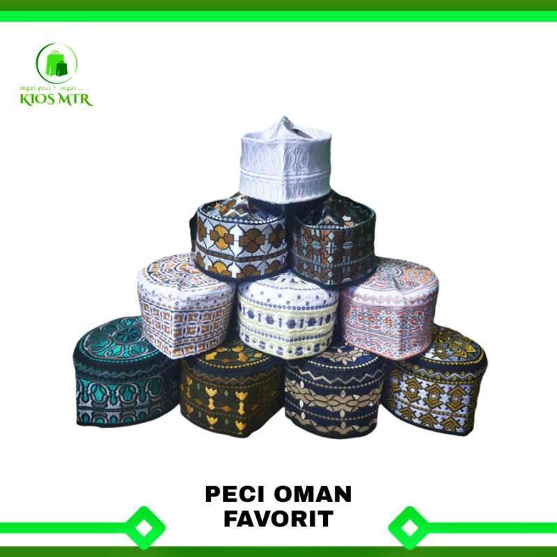 Jual Peci Oman Bangladesh Favorit Lokal full Bordir - Dasar Hitam - 3 ...