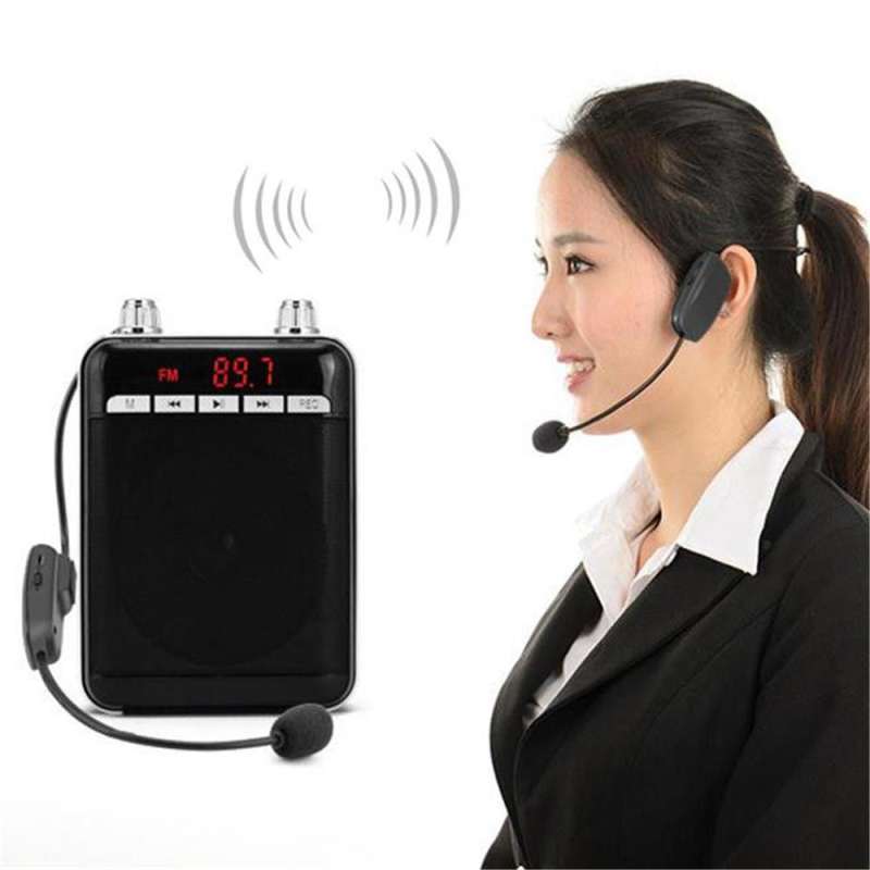 Jual Fm Transmitter Wireless Microphone Headset For Guide Tour - P16 ...