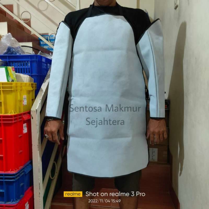 Promo Abu Abu Apron Las Apron Celemek Las 1 set Welding Diskon 23% di ...