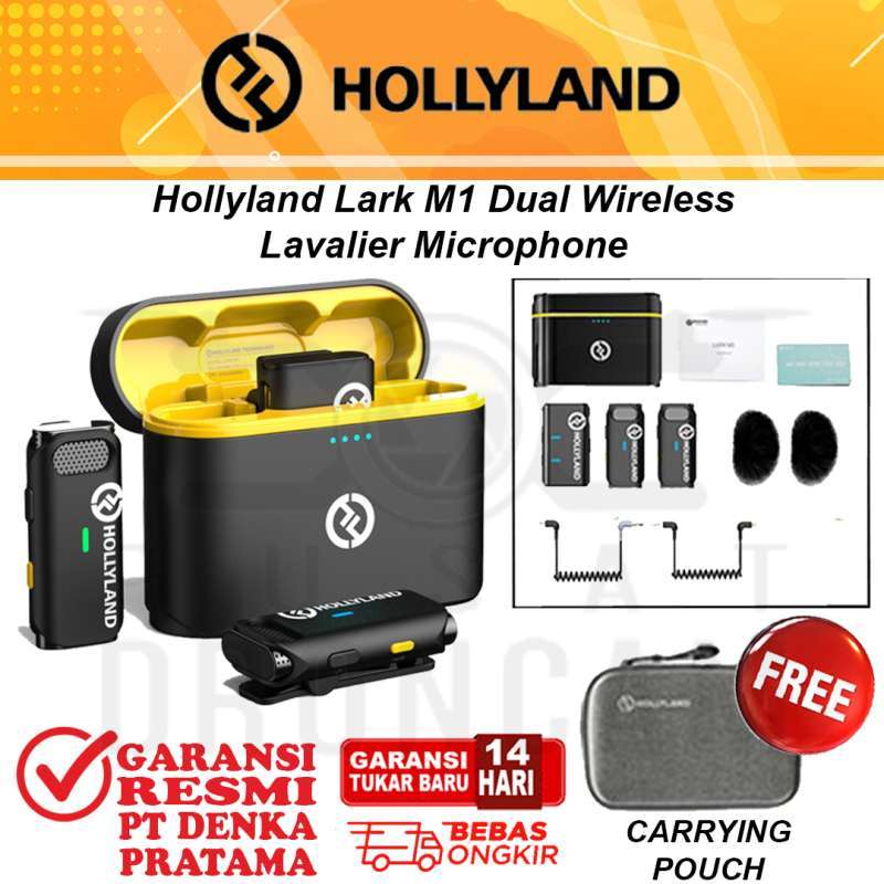 Promo Hollyland Lark M1 Dual Wireless Lavalier Microphone M 1 Duo Mic Resmi - IVORY Diskon 15% ...
