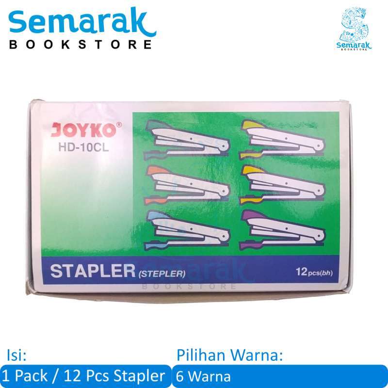 Promo Joyko HD-10CL Stapler Stepler Jepretan Kertas No. 10 [1 Pack / 12 ...