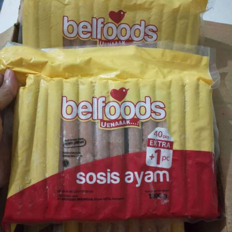 Promo BELFOODS sosis ayam long / panjang 1kg Diskon 3% di Seller ...