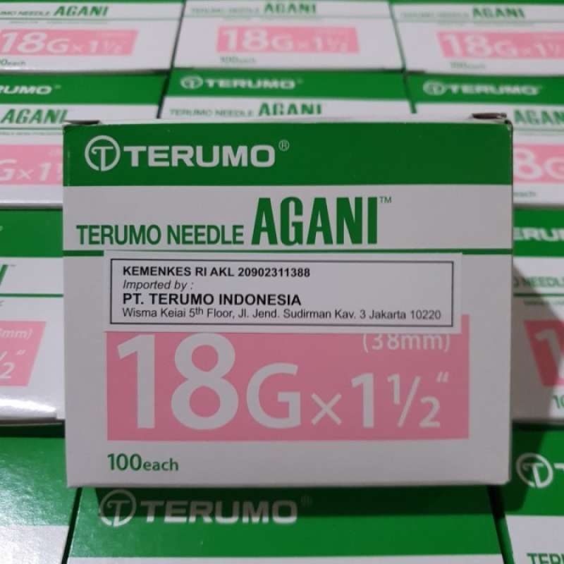 Promo Needle Terumo 18 G Agani / Terumo Needle 18G / Needle 18 G/ Jarum ...